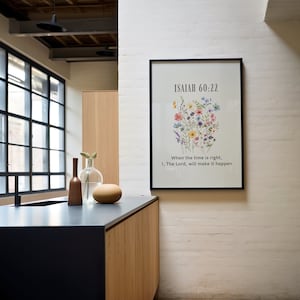 Christian Scripture Wall Art Print, Isaiah Poster, Christian Poster ...