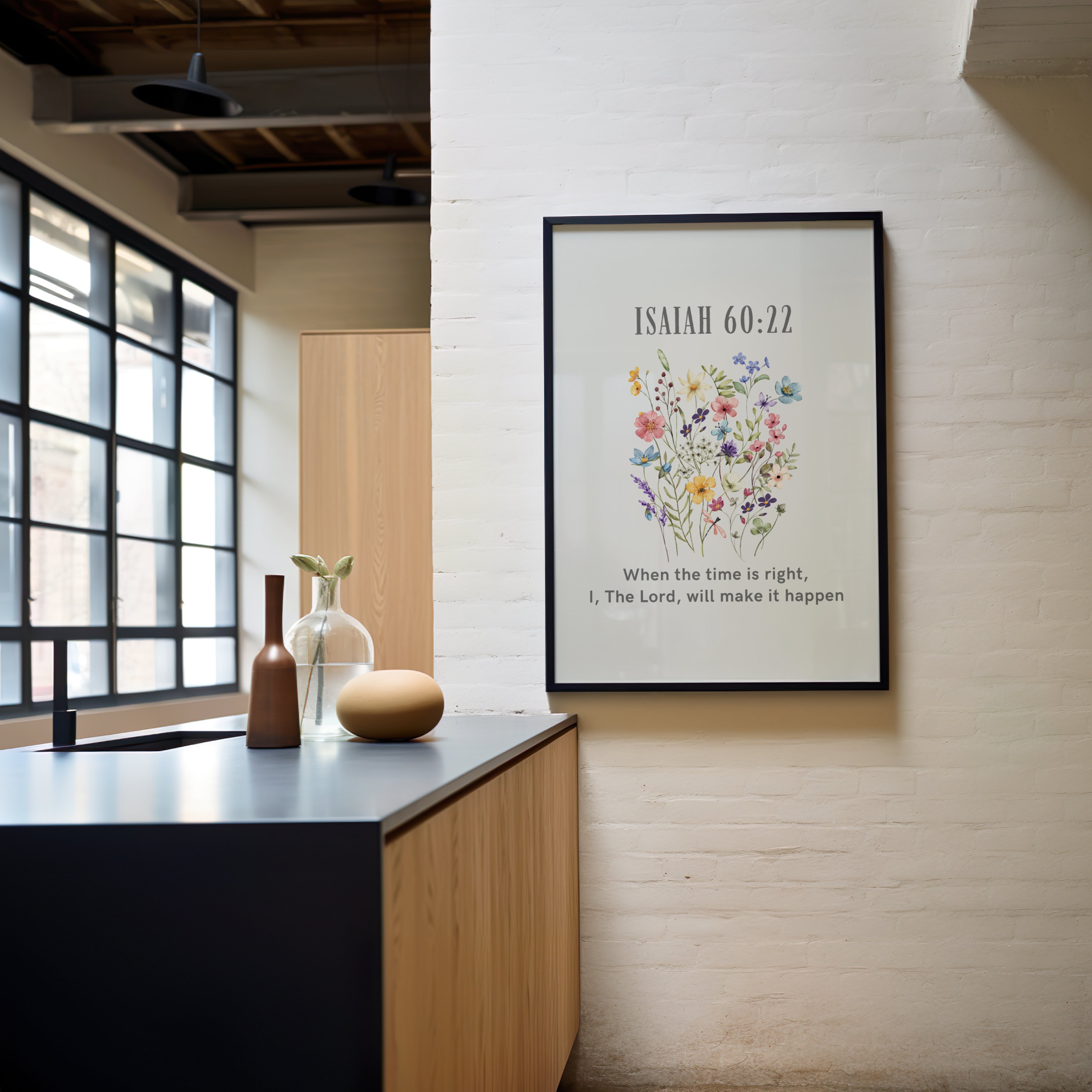 Christian Scripture Wall Art Print, Isaiah Poster, Christian Poster ...