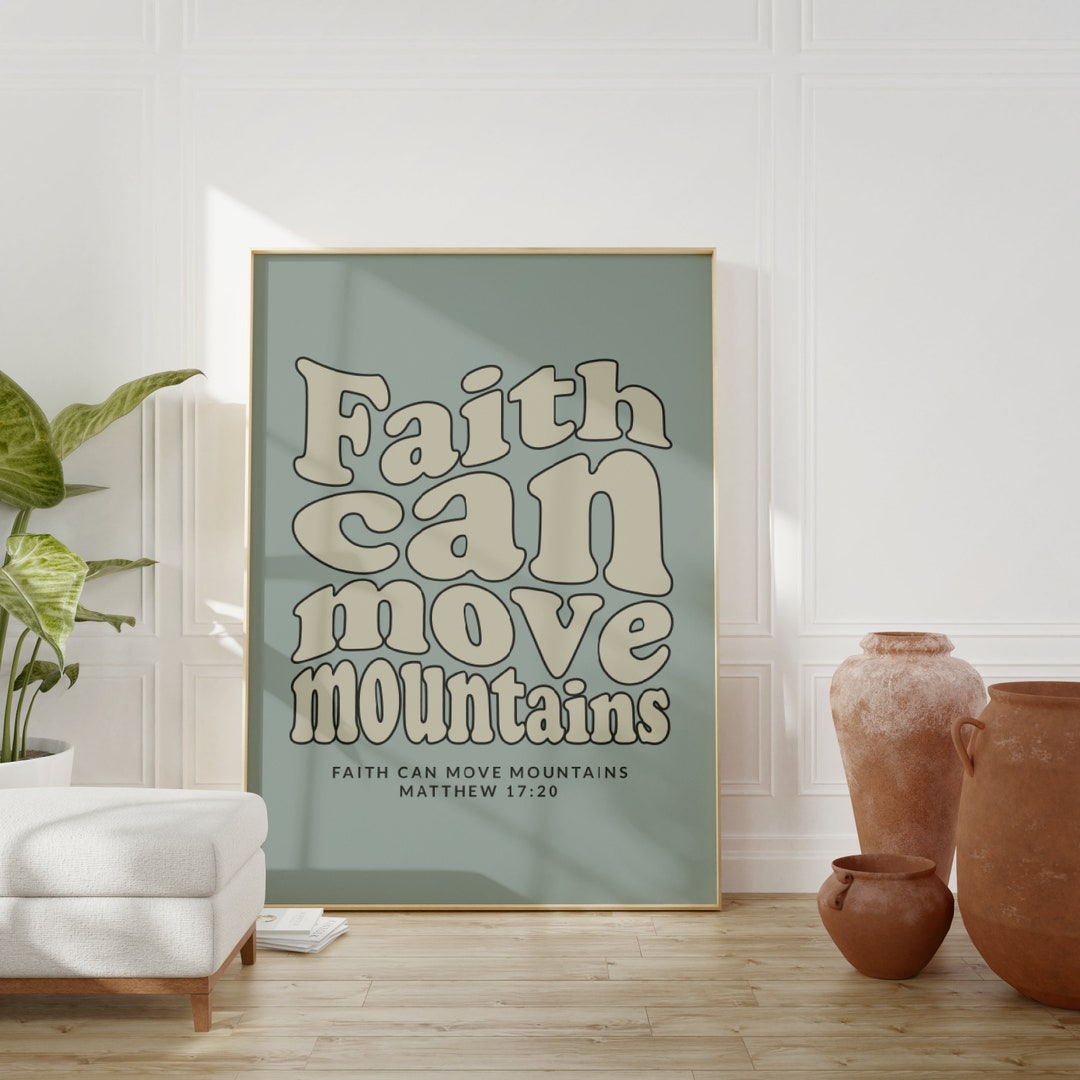 Retro Christian Wall Print Faith Print Christian Poster Bible - Etsy