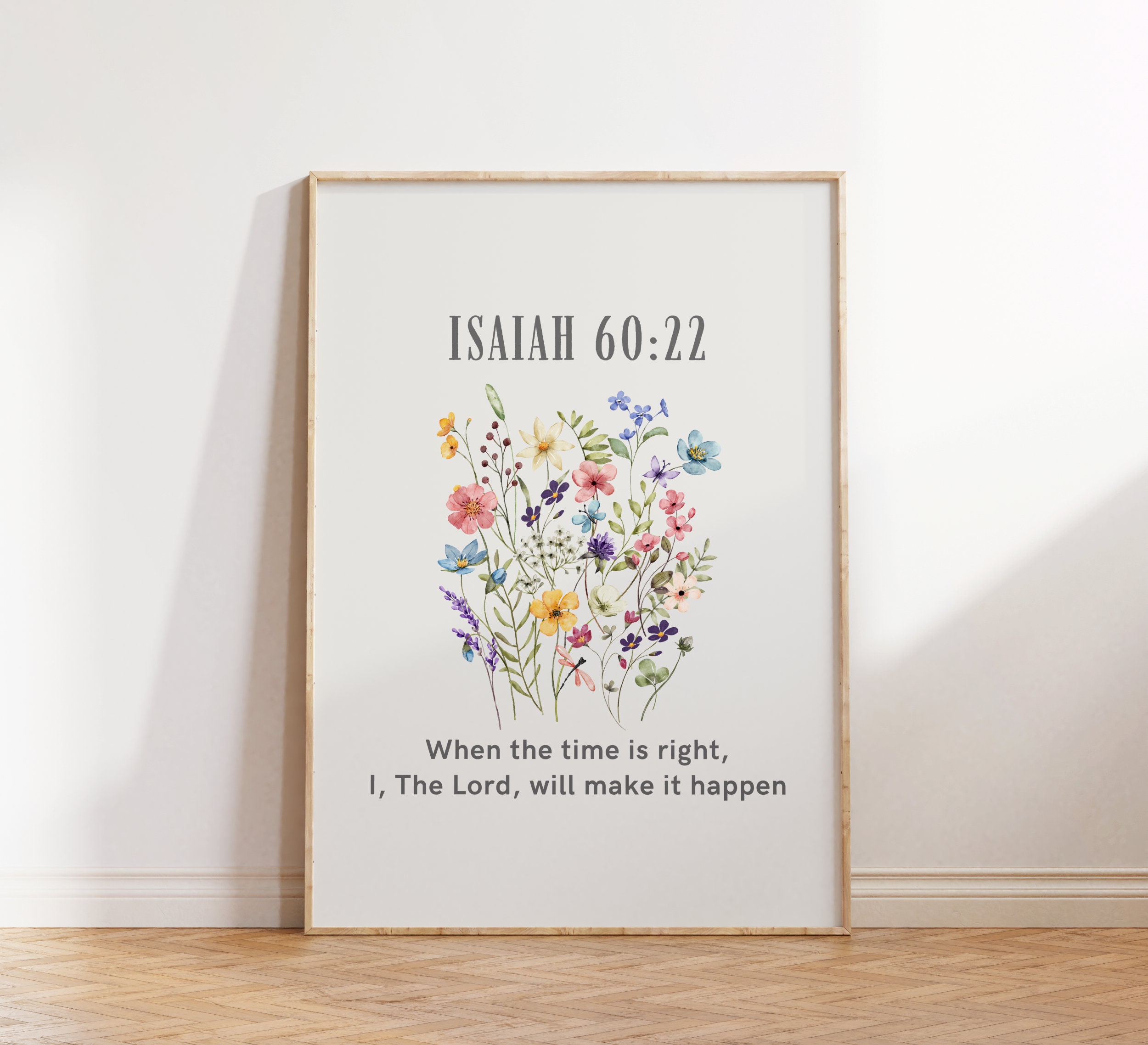Christian Scripture Wall Art Print, Isaiah Poster, Christian Poster ...
