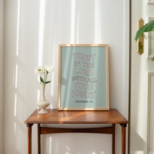 Retro Groovy Christian Wall Print, Christian Poster, Bible Scripture ...