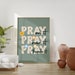 Retro Christian Wall Art Pray Print Christian Poster Bible - Etsy