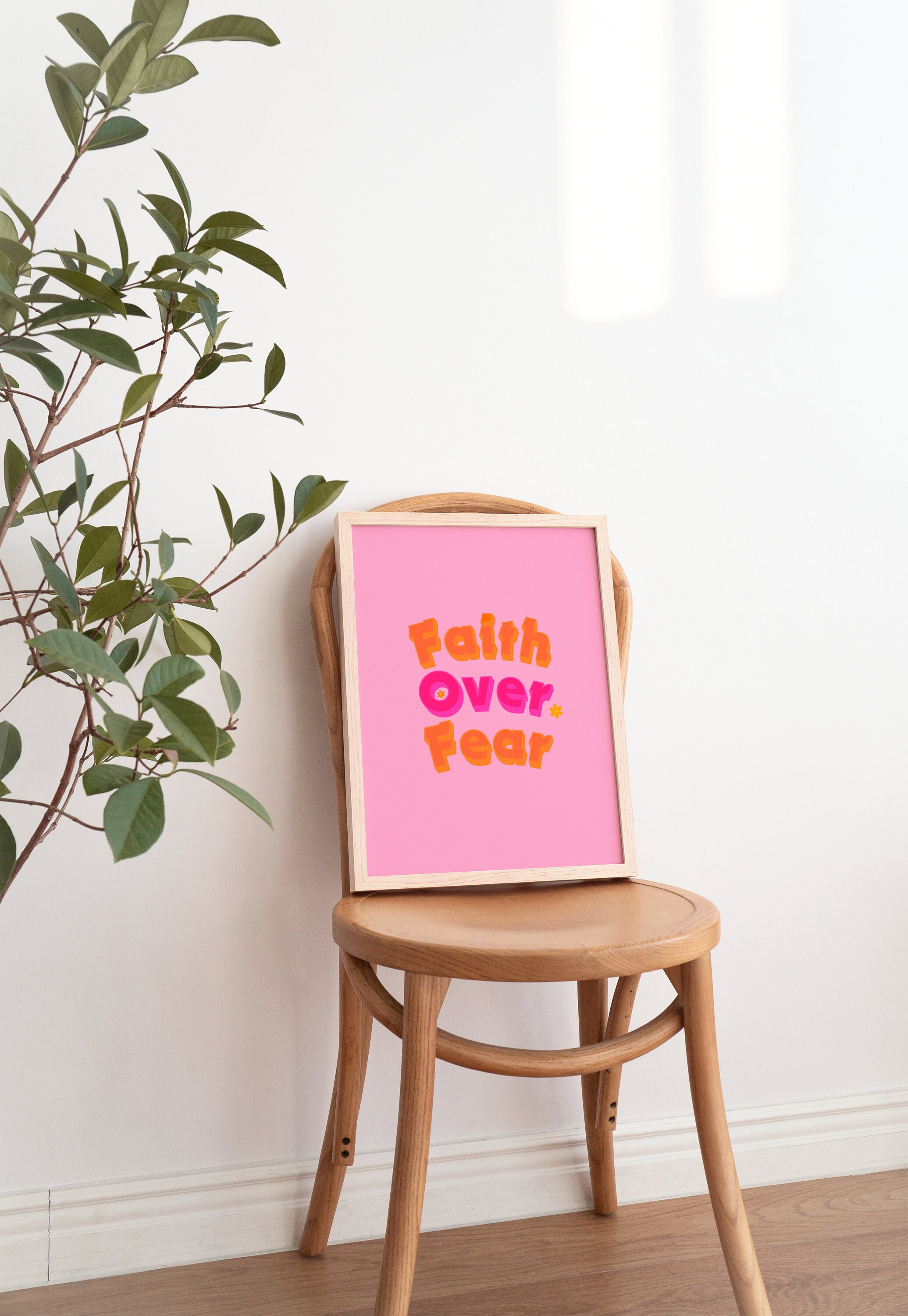 Retro Christian Wall Print, Faith Print, Christian Poster, Bible ...