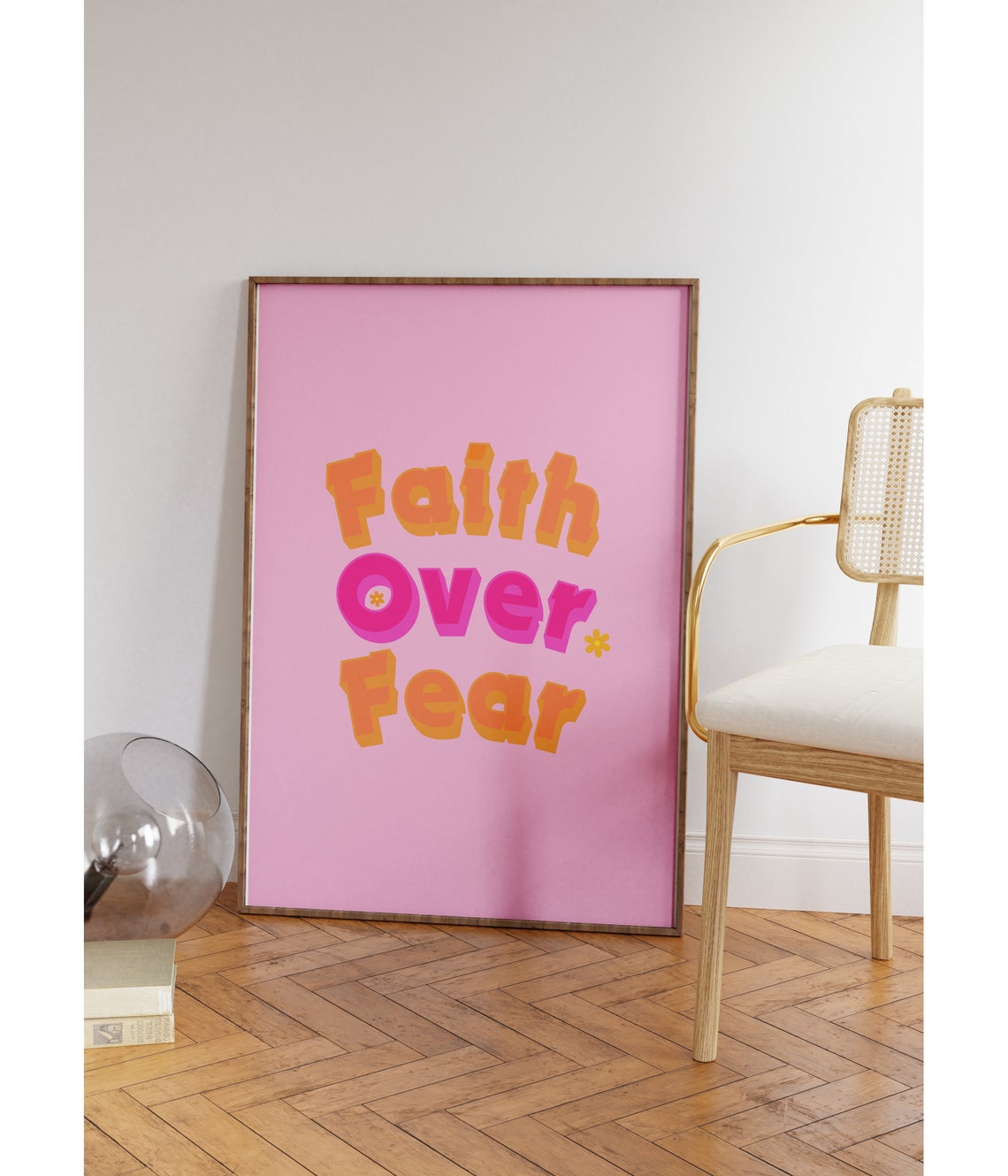 Retro Christian Wall Print, Faith Print, Christian Poster, Bible ...