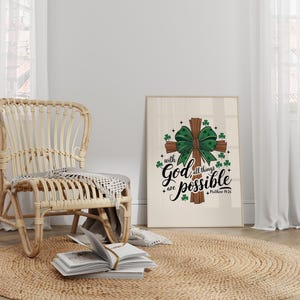 St Patricks Day Christian Print, Christian Wall Art, Matthew Bible ...