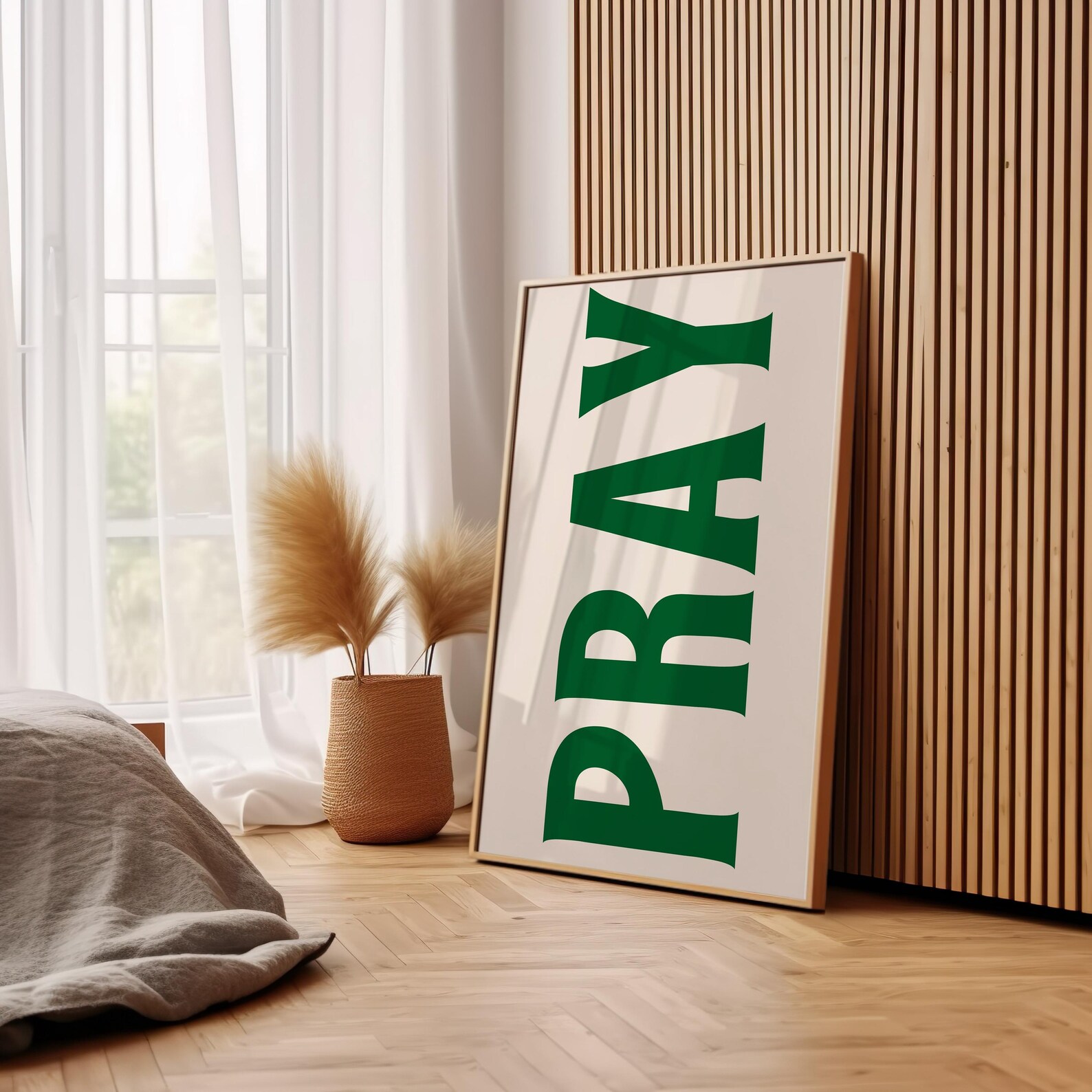 Pray Print, Jesus Typography Poster, Trendy Christian Wall Art, Retro ...
