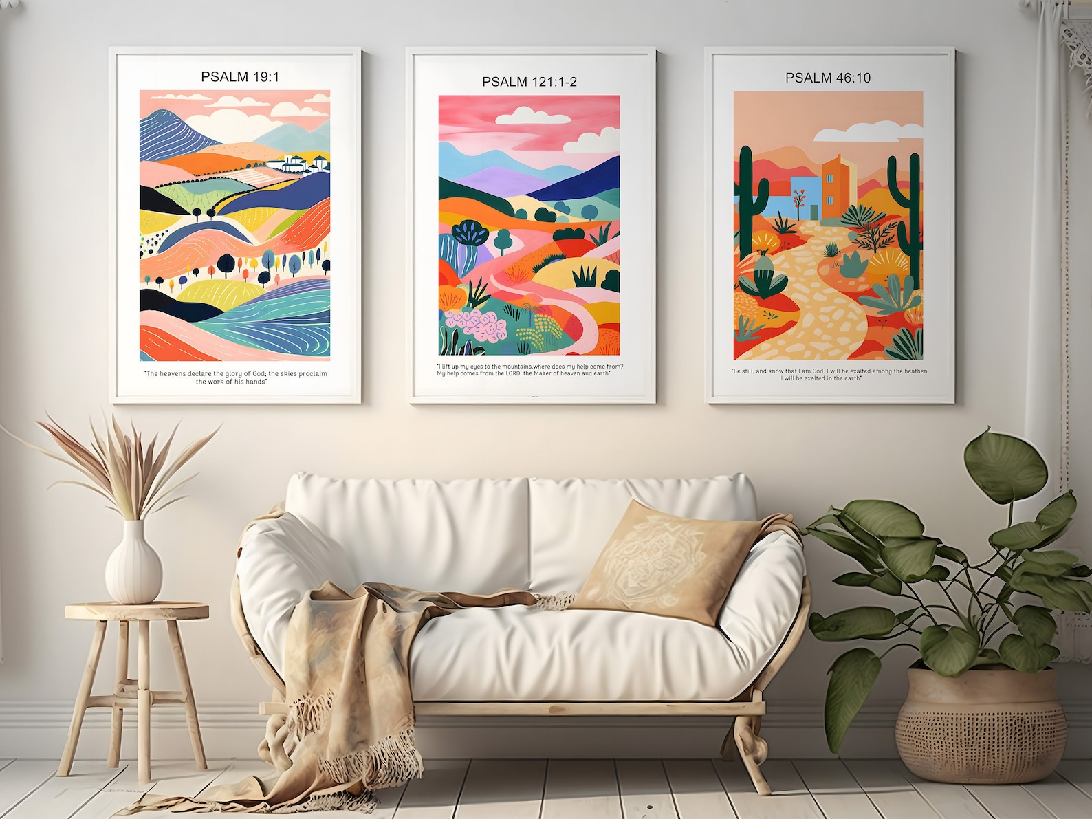 Psalm Bible Verse Bundle, Psalm Poster, Church Sunday School, Christian ...