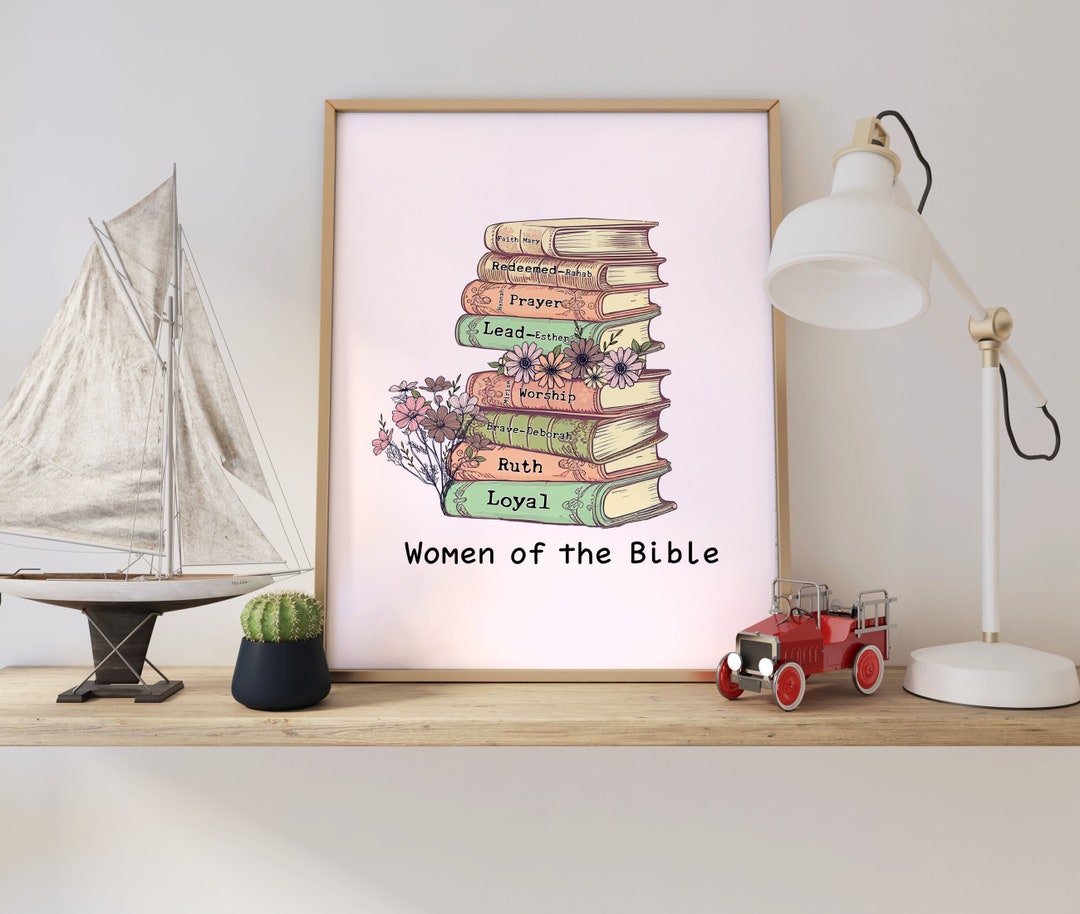Women of the Bible Wall Print Christian Poster Bible Verse - Etsy