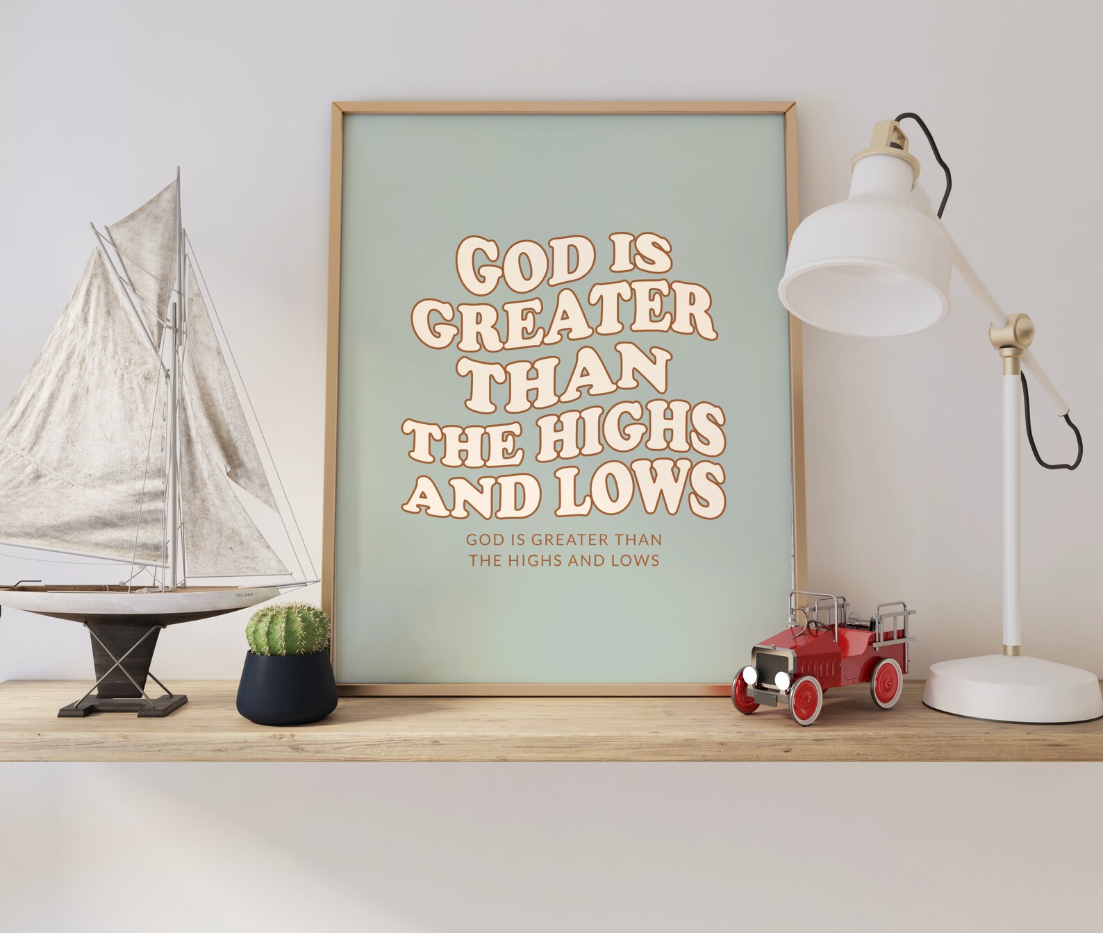 Retro Christian Wall Print Bible Verse God Jesus Faith Print - Etsy