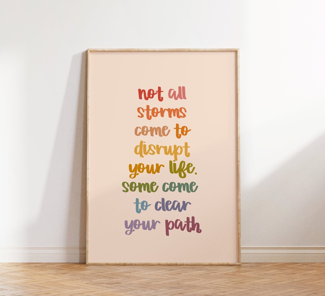 Retro Inspirational Wall Print, Motivational Poster, Wall Art, Positive ...