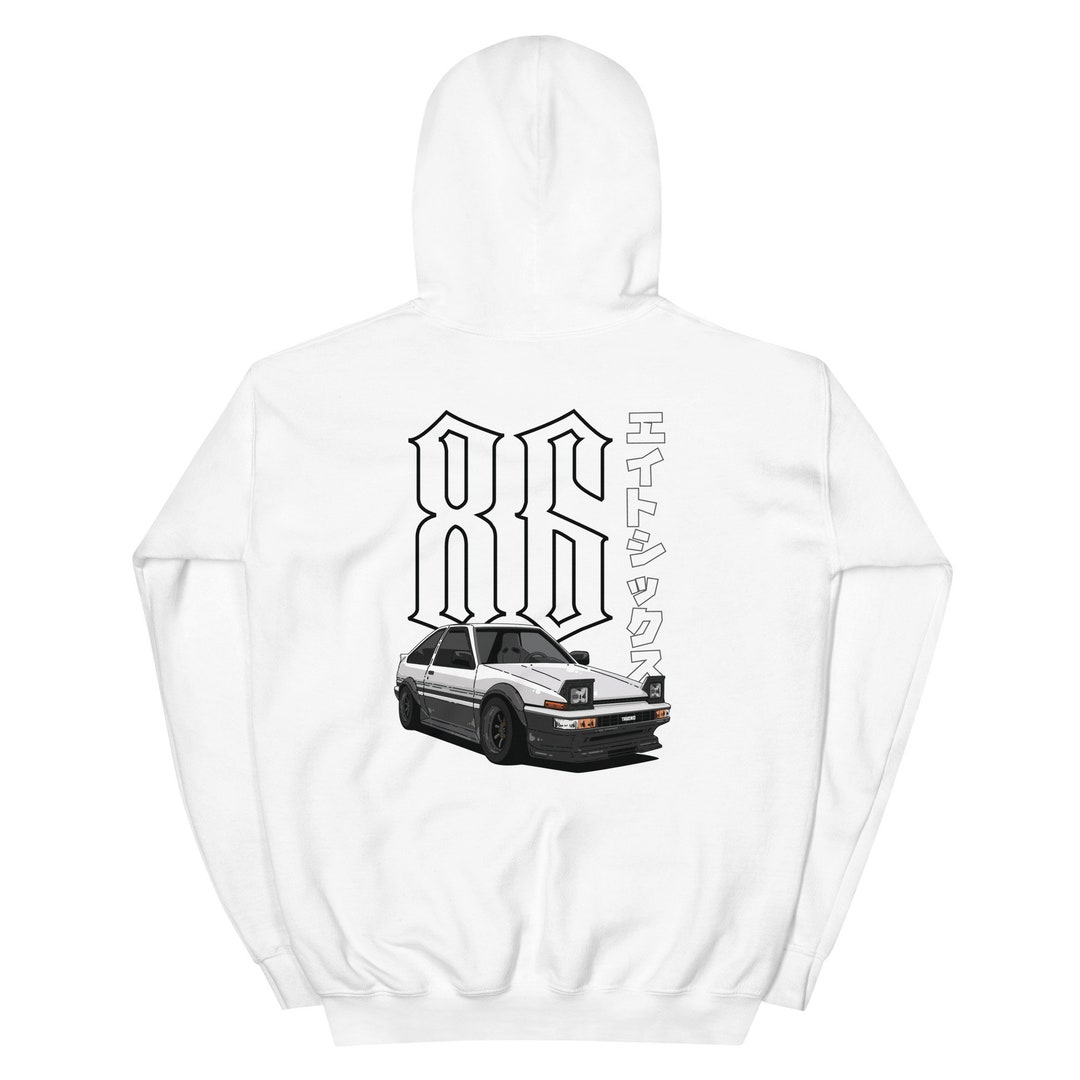 Hachi Roku 86 Unisex Hoodie Hachi Roku GR86 BRZ FRS GT86 Initial D ...