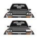 AE86 Hachi Roku Pop-up Headlights Peeker Stickers Hachi Roku GR86 BRZ ...