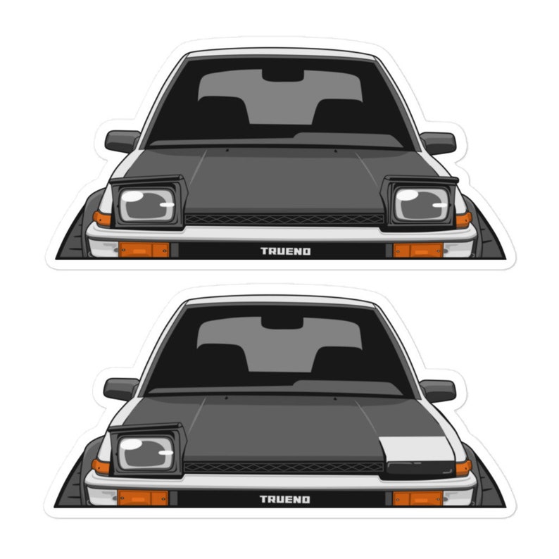 AE86 Hachi Roku Pop-up Headlights Peeker Stickers Hachi Roku GR86 BRZ ...
