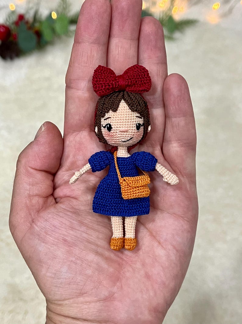 Miniature Amigurumi Kiki Witch Doll, Crochet Mini Witch Kiki, Tiny ...