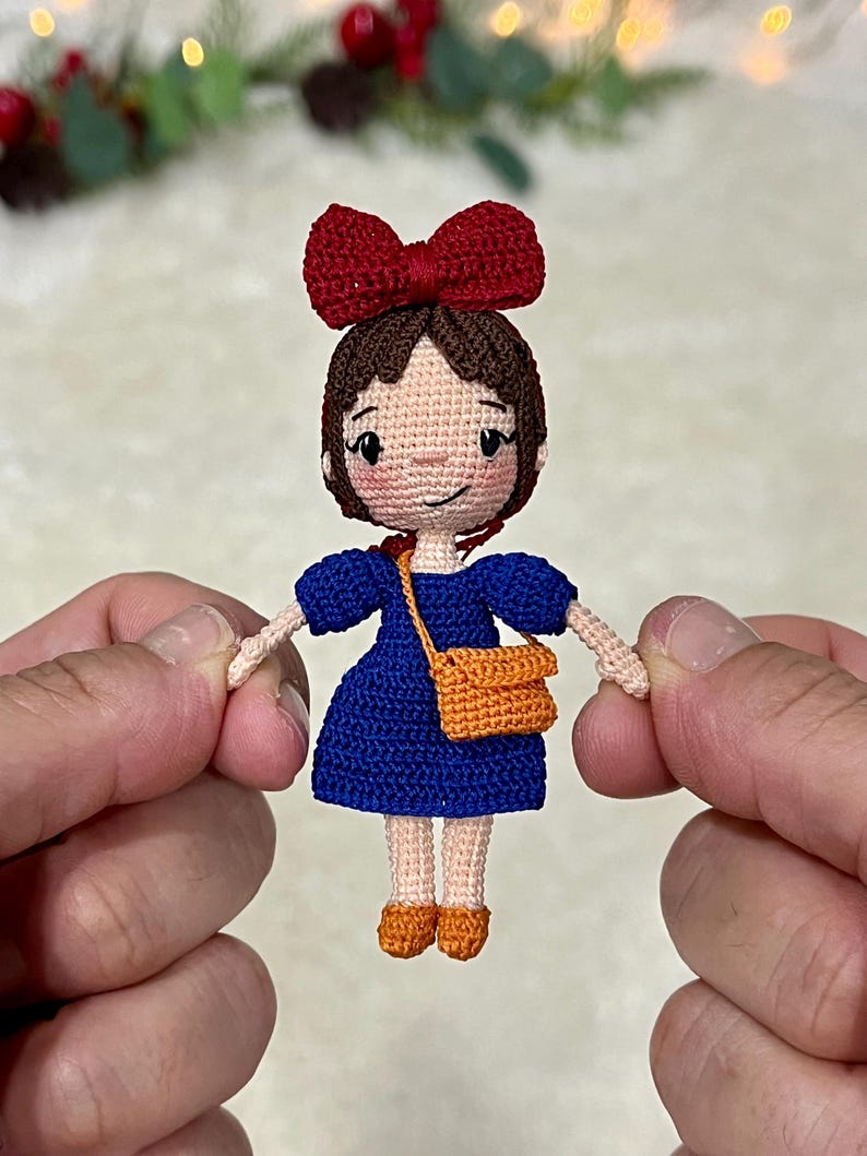 Miniature Amigurumi Kiki Witch Doll, Crochet Mini Witch Kiki, Tiny ...