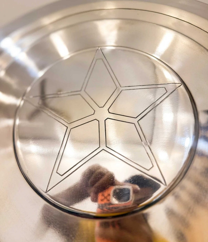 Marvel's Super Hero Captain America Shield Pure Sliver Howard Stark ...