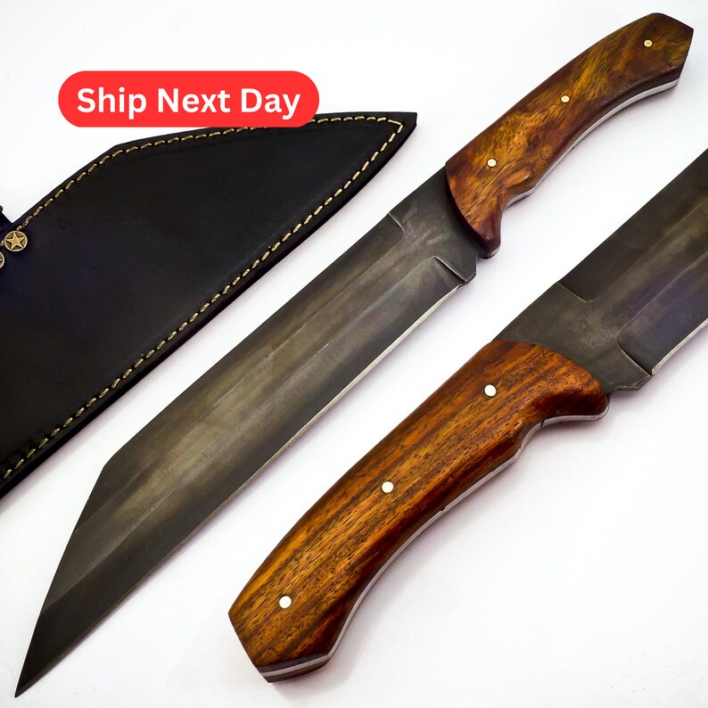 Viking Seax Knife Handmade Medieval Knife Forged Seax Blade Etsy