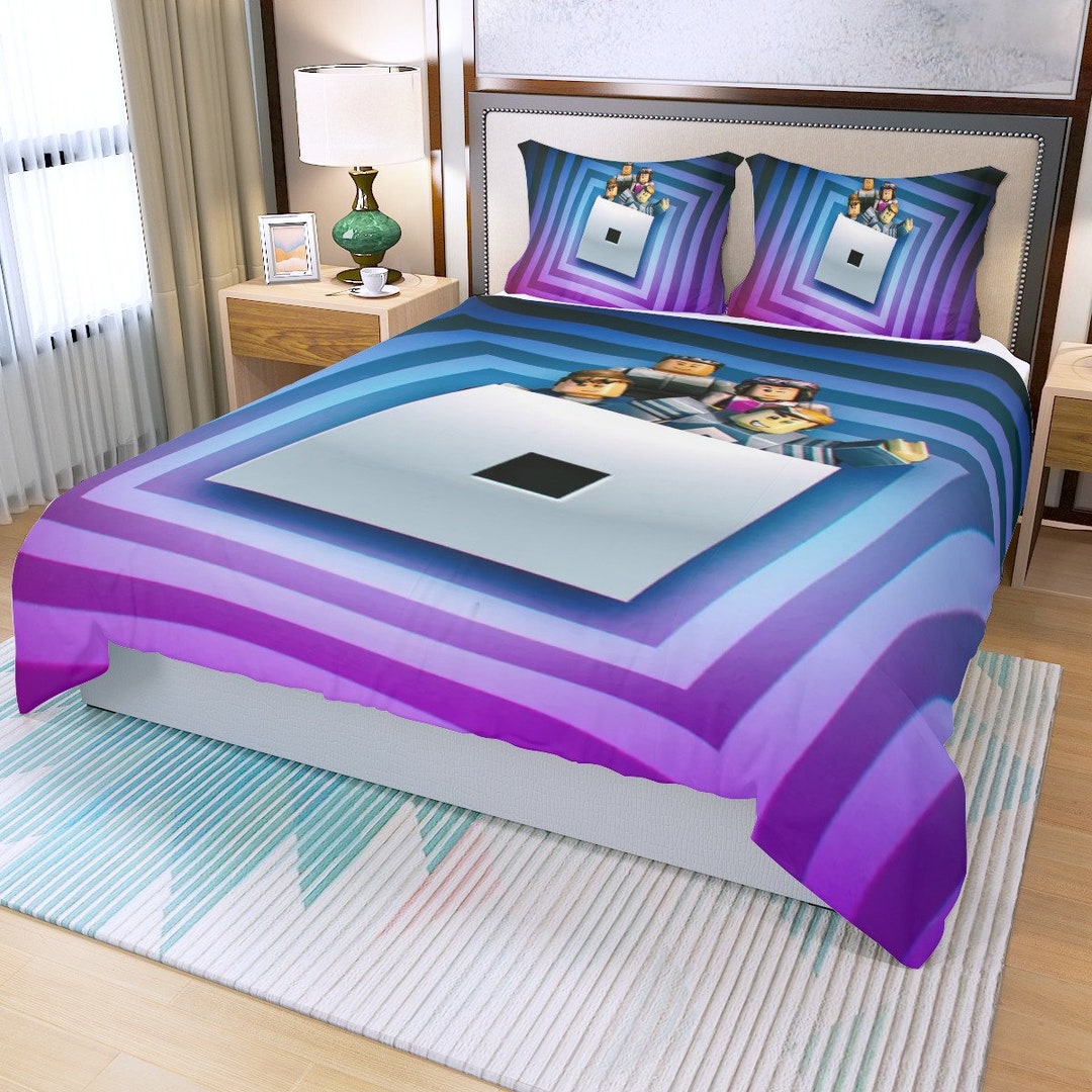 Roblox Kids Three Piece Duvet Cover Set Gamer Kid Bedding iPad Kid Kids ...