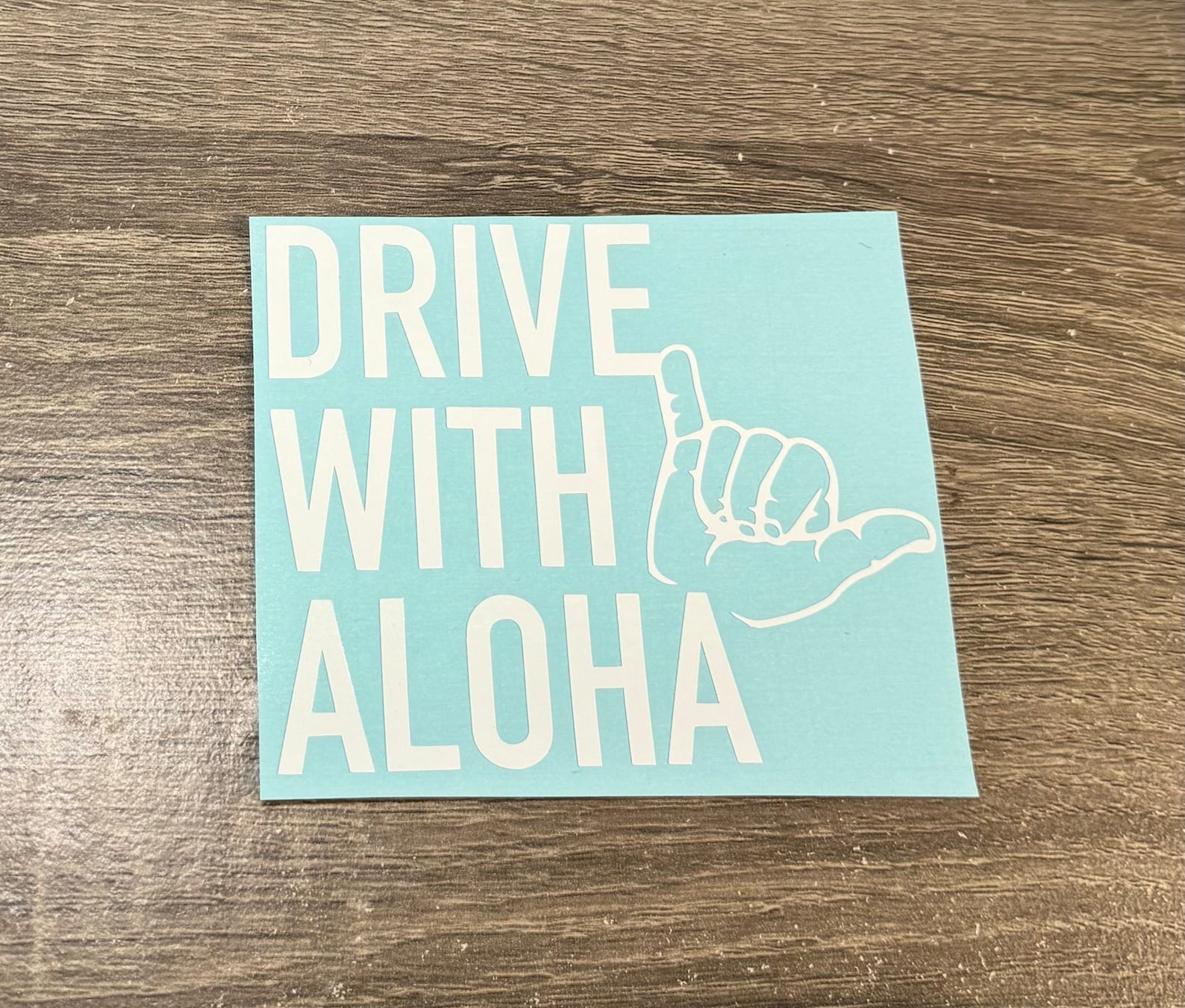 Hawaii Souvenir Inspired Drive With Aloha Vinyl Decal Sticker Car ...