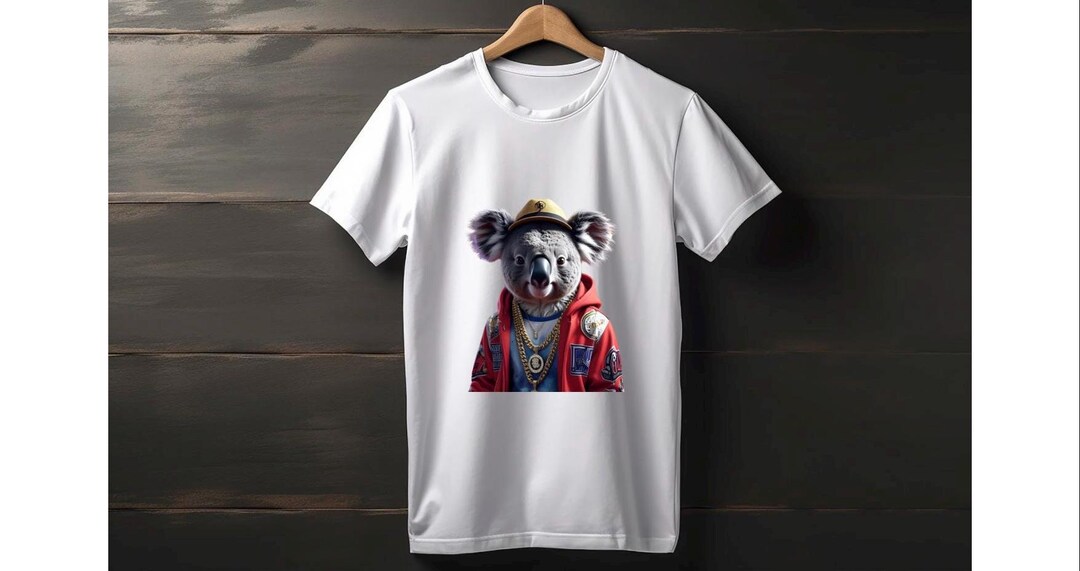 Koala Rapper Club Outfit PNG Digital File Design - Etsy