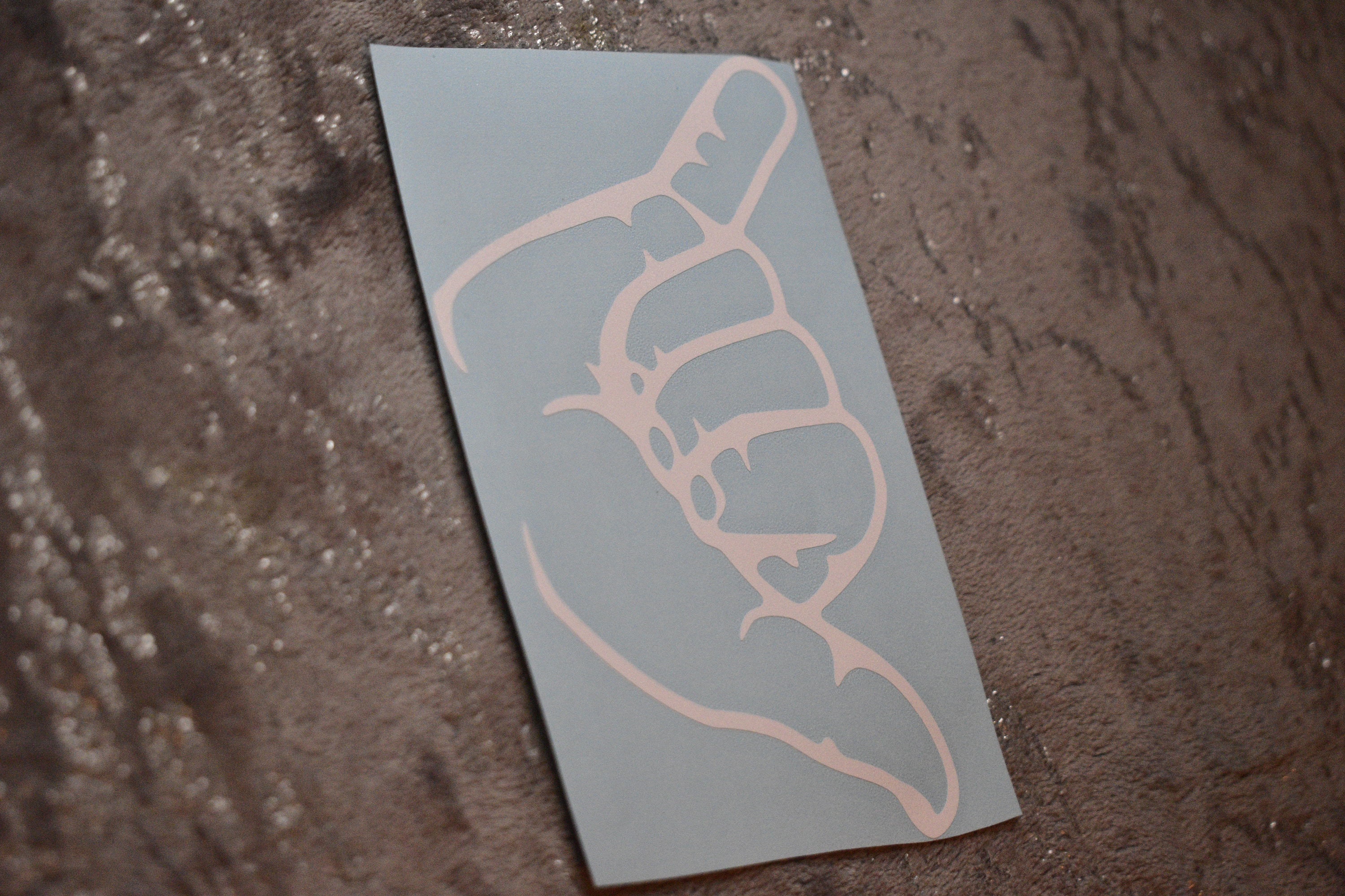 Shaka Hand Vinyl Decal Sticker Car Hawaii Souvenir or Room Decor Party ...