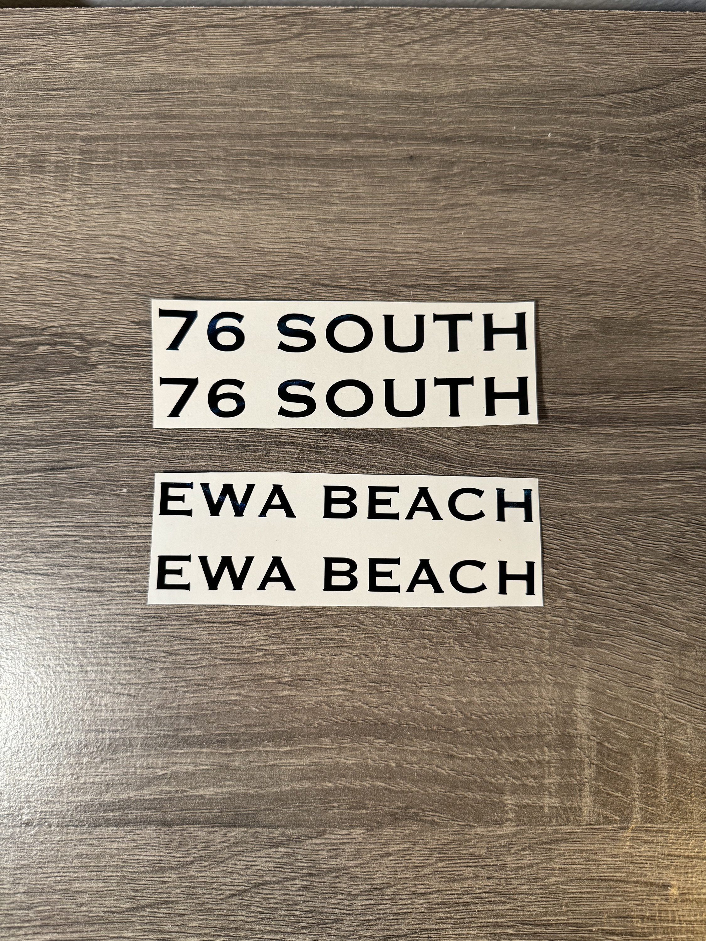 Ewa Beach 76 South Mini Sticker Bundle Set Sizes Hard Hat Hydro Flask ...
