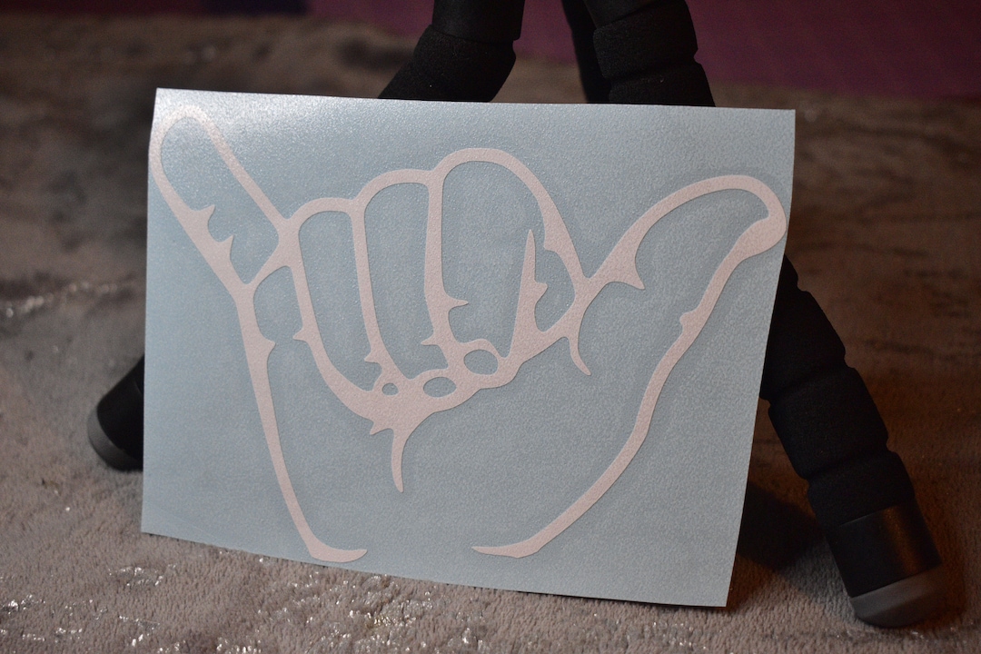 Shaka Hand Vinyl Decal Sticker Car Hawaii Souvenir or Room Decor Party ...