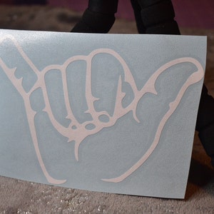 Shaka Hand Vinyl Decal Sticker Car Hawaii Souvenir or Room Decor Party ...