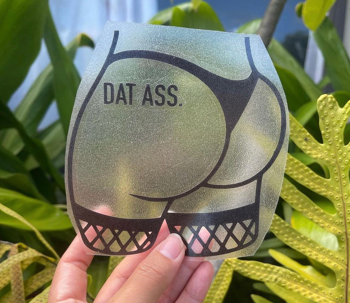 Booty Sticker Vinyl Decal Etsy