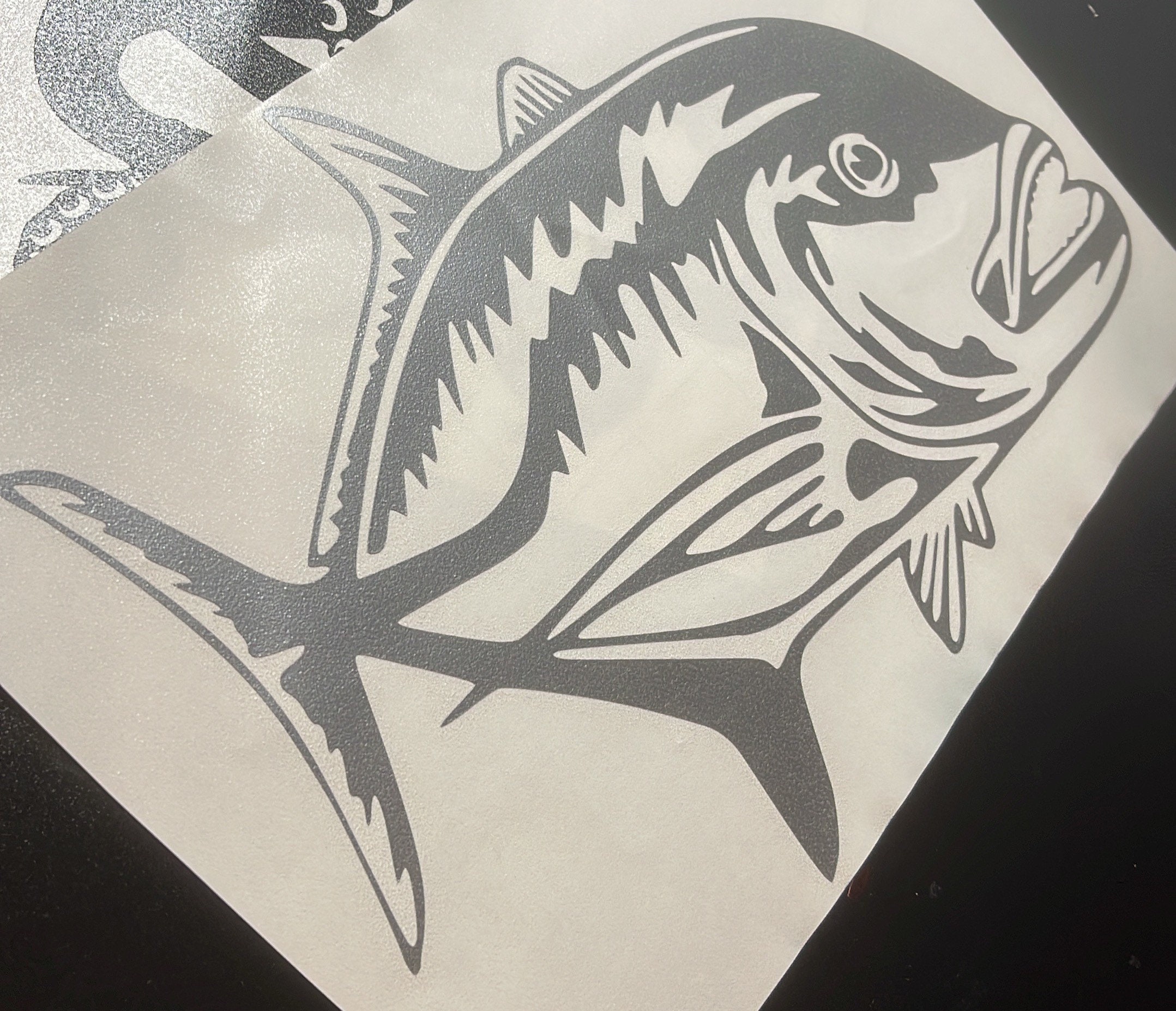 Giant Trevally Ulua Fishing Diving Ocean Life Hawaii Souvenir Gift for Birthday Party Wedding ...