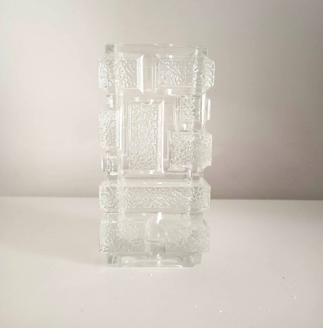 Bohemian Czech Rudolfova Hut Art Glass Iris Iridescent Vase by Jiri ...