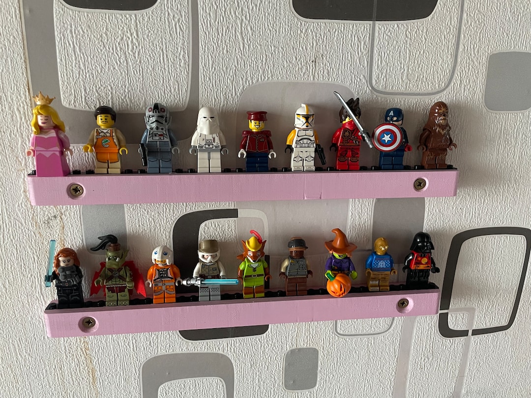 2x Wall Brackets for Lego Minifigures L Collectors Pink L - Etsy
