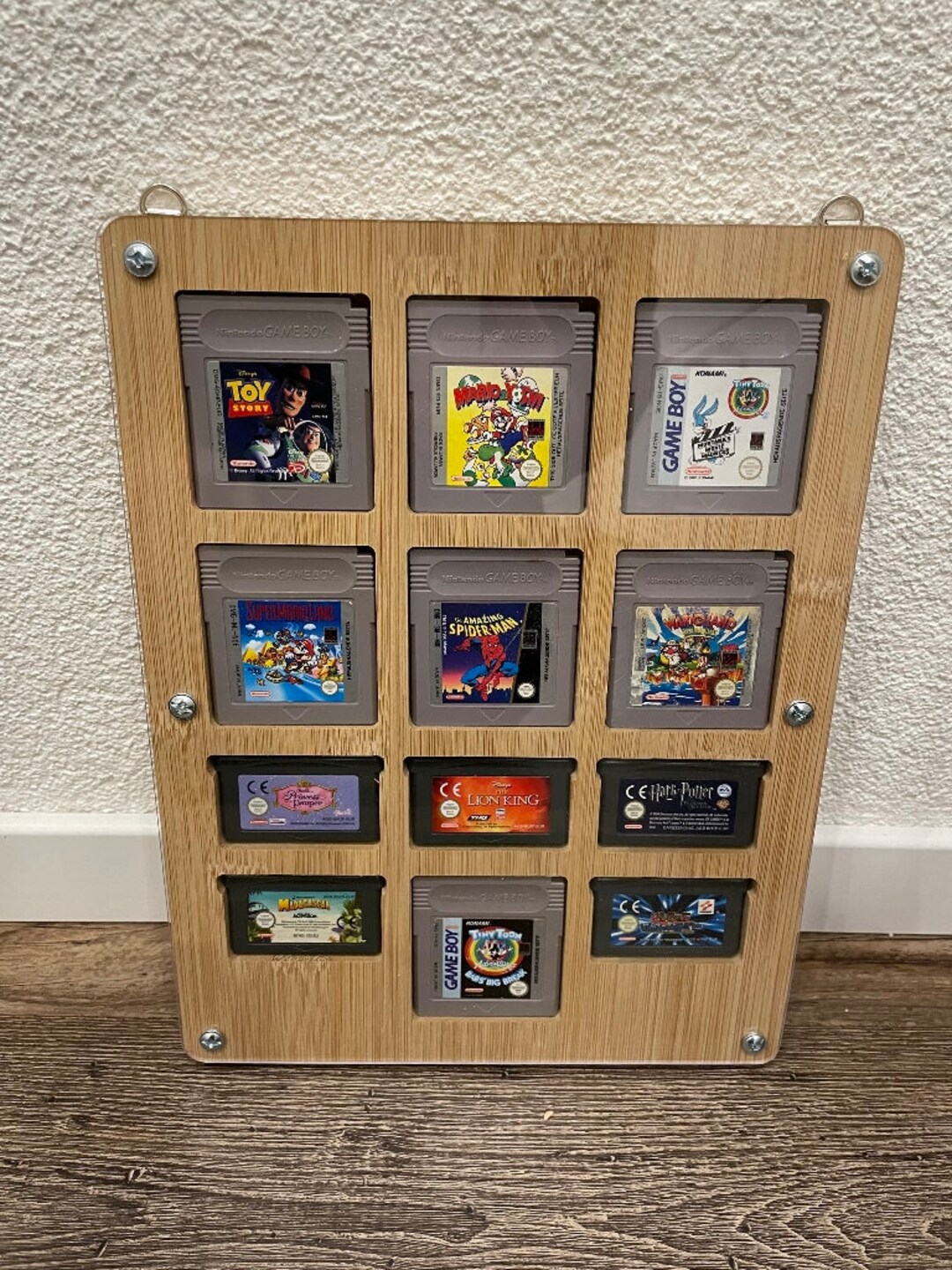 7 Gameboy CLASSIC and 5 ADVANCE Modules Collector Frame With Plexiglass ...