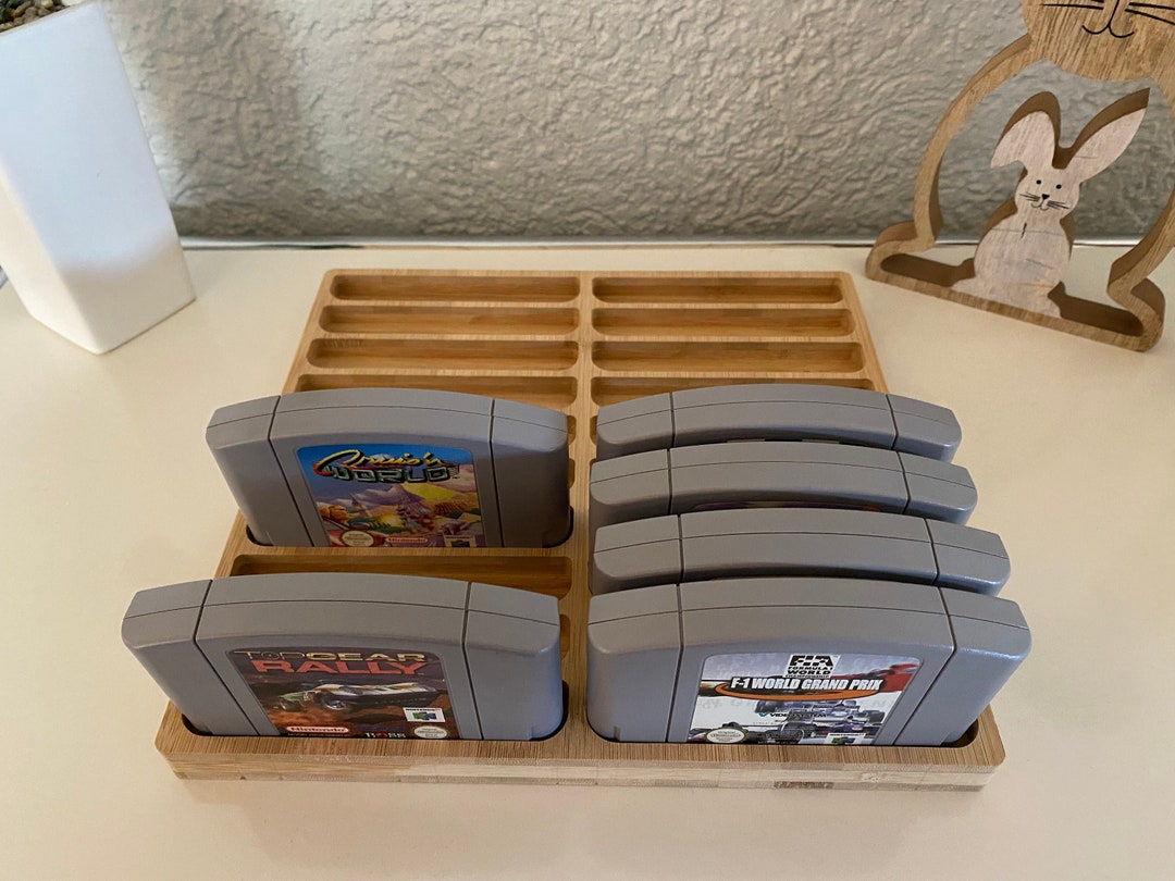 Nintendo N64 Cartridge Collector Frame Stand Display Case for 20 Games ...