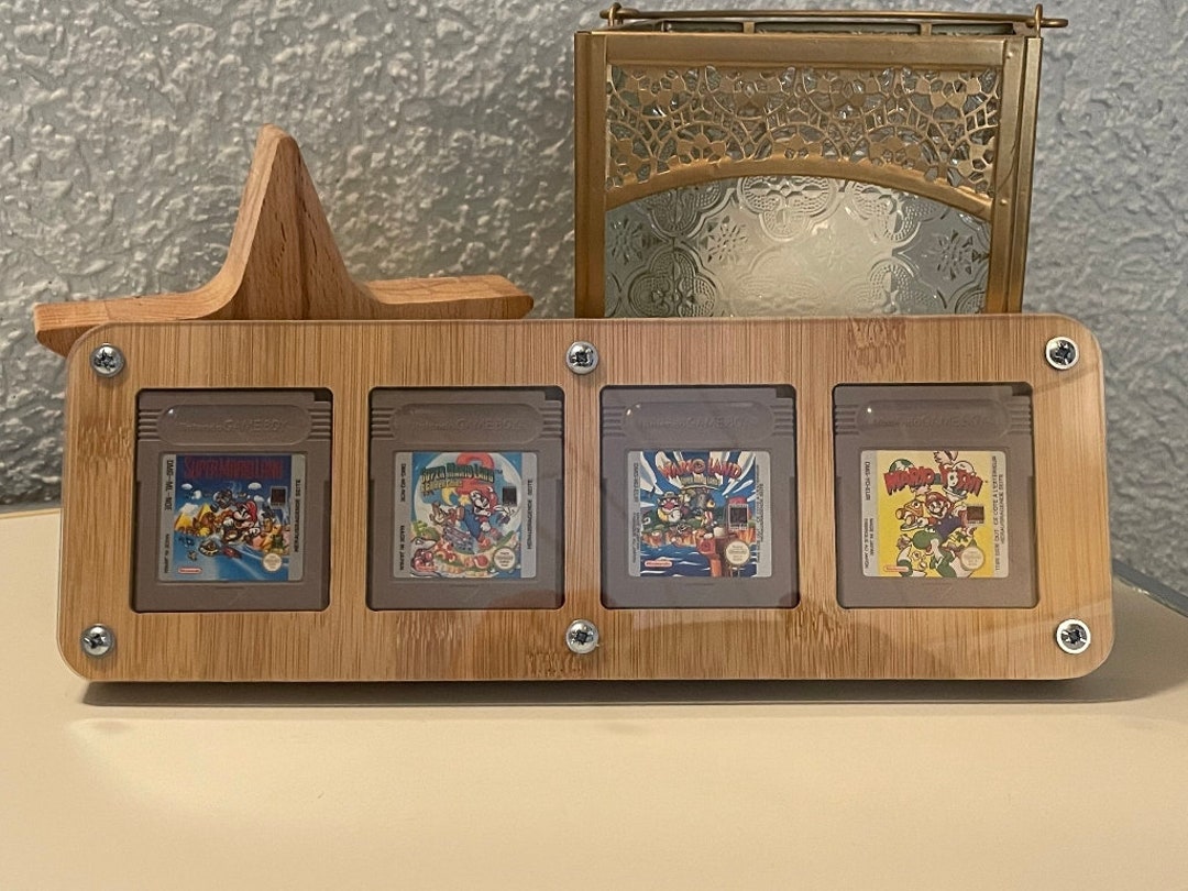 Gameboy Collector Frame for 4 Nintendo Gameboy Games Holder Collector ...