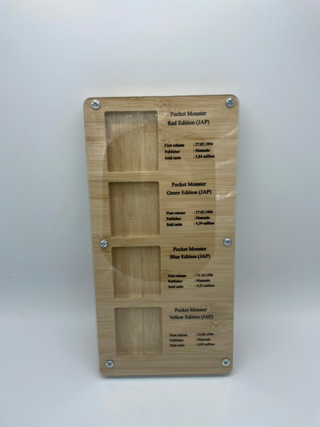 Collector's Frame for Gameboy Classic Pokémon Games Japanese Edition - Etsy