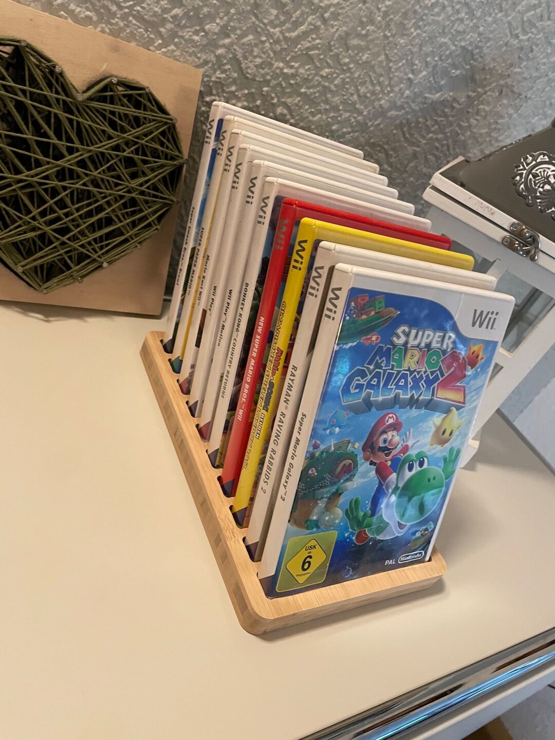 Nintendo Wii Cartridge Display Frame Stand for 10 Games - Etsy