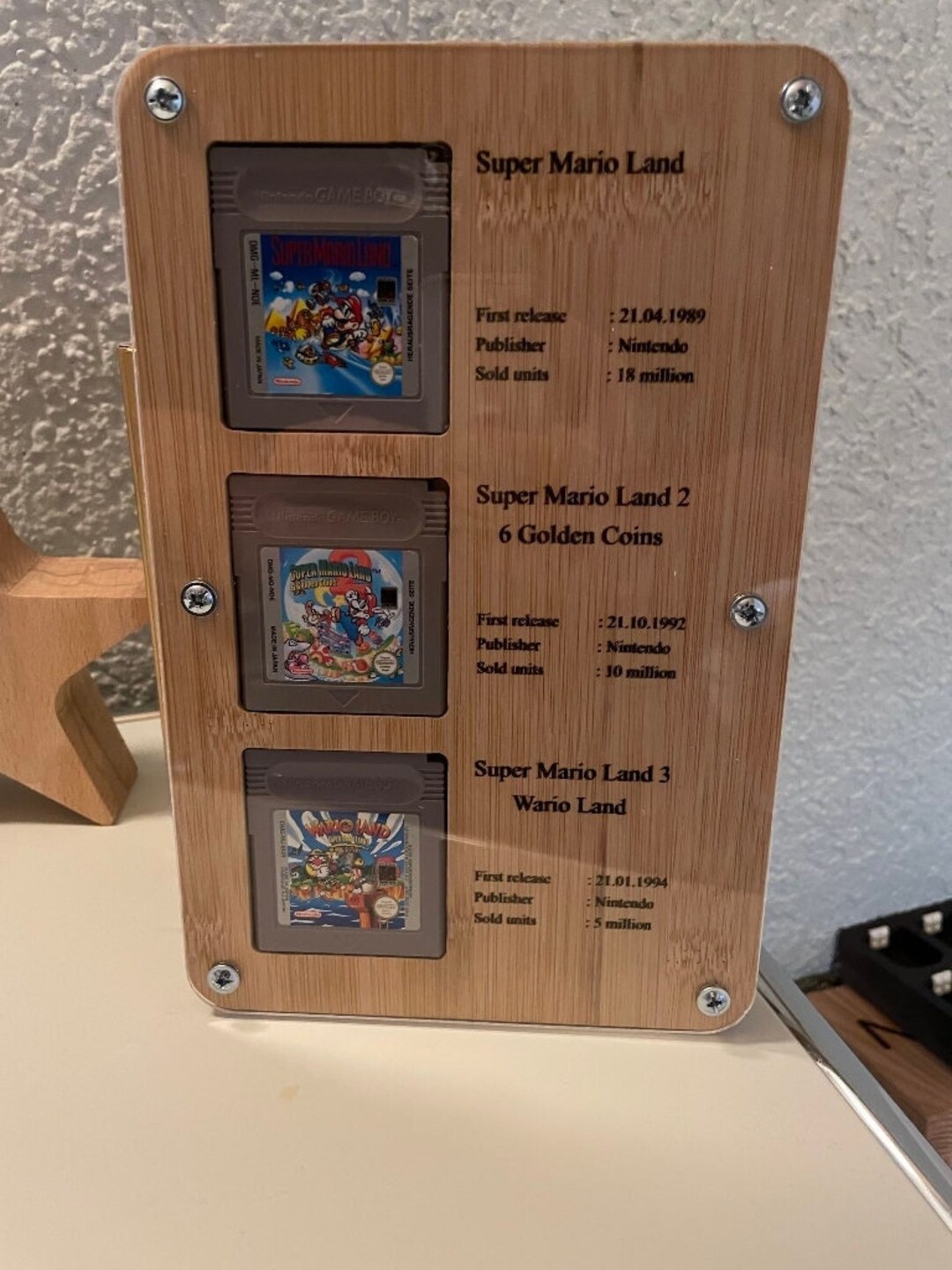 Nintendo Gameboy Classic L Display L Super Mario - 3 Games - Frame ...