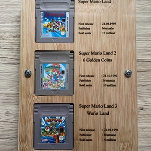 Nintendo Gameboy Classic L Display L Super Mario 3 Games Frame Bracket ...