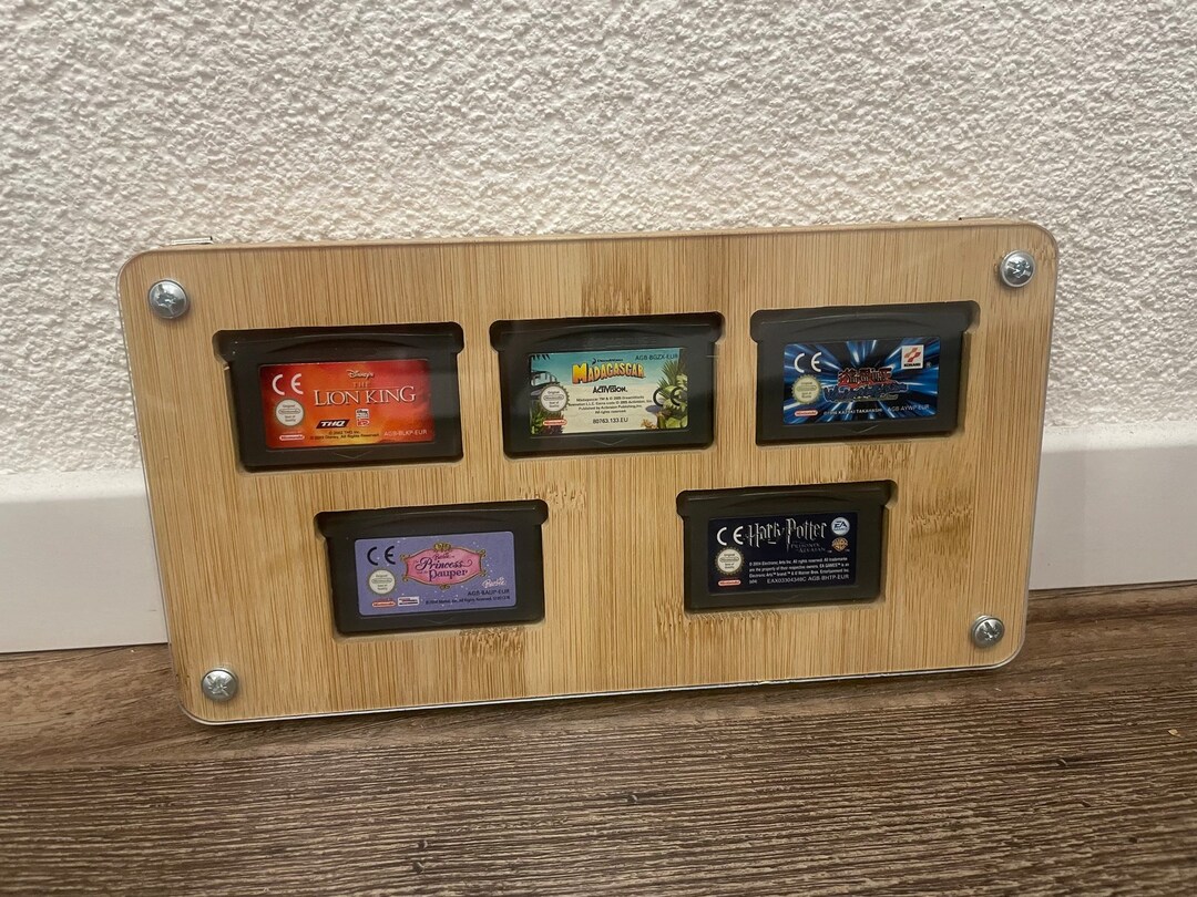 5 Gameboy ADVANCE Module Cartridge Collector Frame Presenter Wall Frame ...