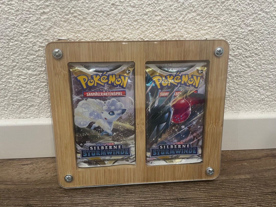 Pokémon BOOSTER Trading Card Frame for 2 Packs With Plexiglas ...