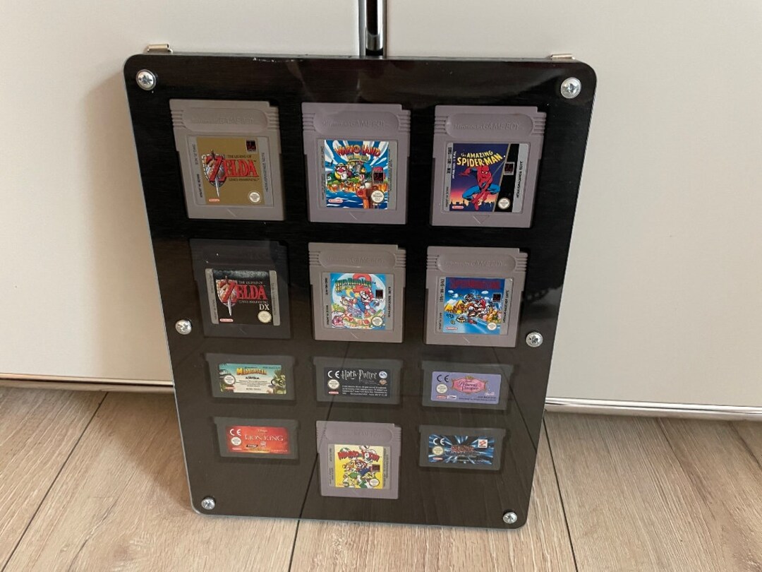 7 Gameboy CLASSIC and 5 ADVANCE Modules Collector Frame With Plexiglas ...