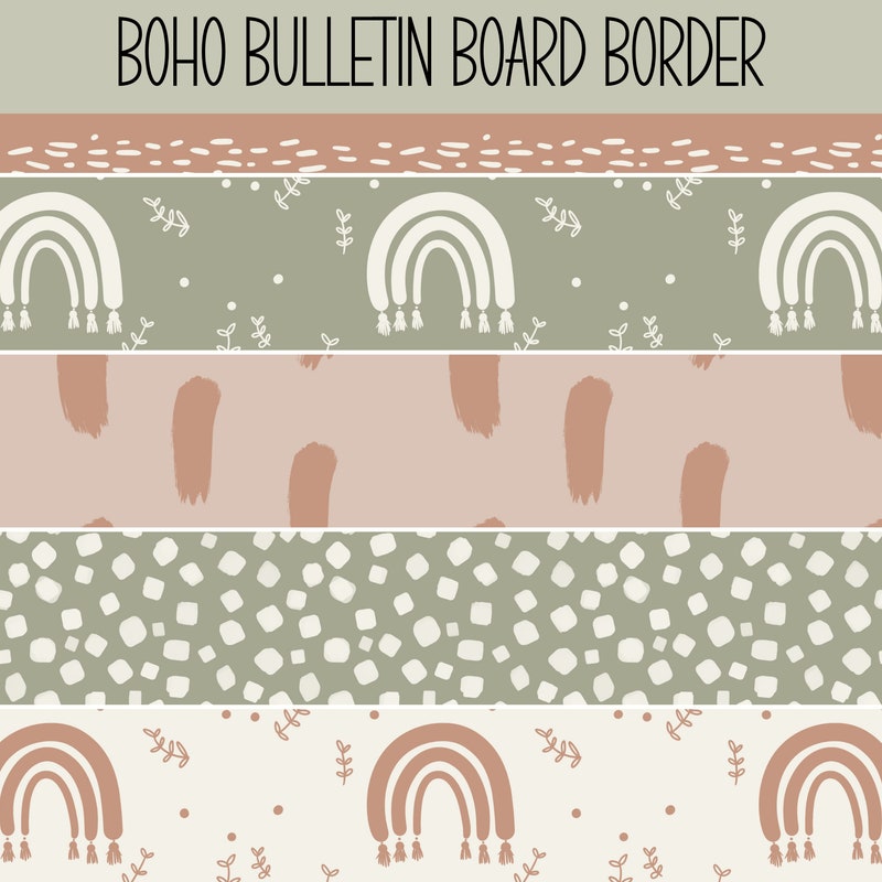 Green Border Bulletin Board - Etsy