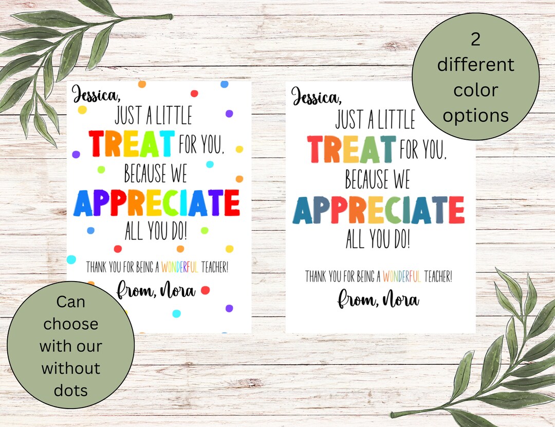 Teacher Appreciation Printable, Teacher Appreciation Printable Tags ...