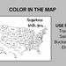 United States Map, United States Coloring Map, State Names, Anywhere ...