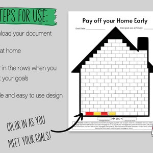 Pay off House Early Tracker: Mortgage Savings Printable (instant ...