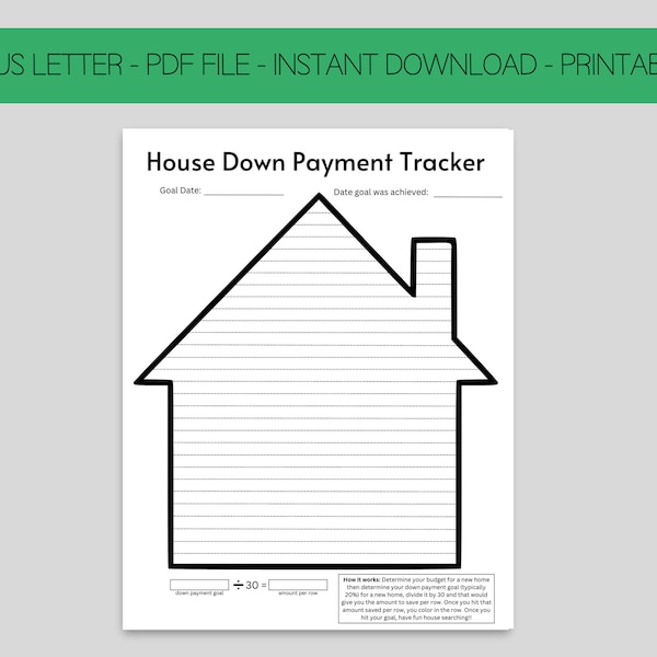 Home Payment Tracker - Etsy