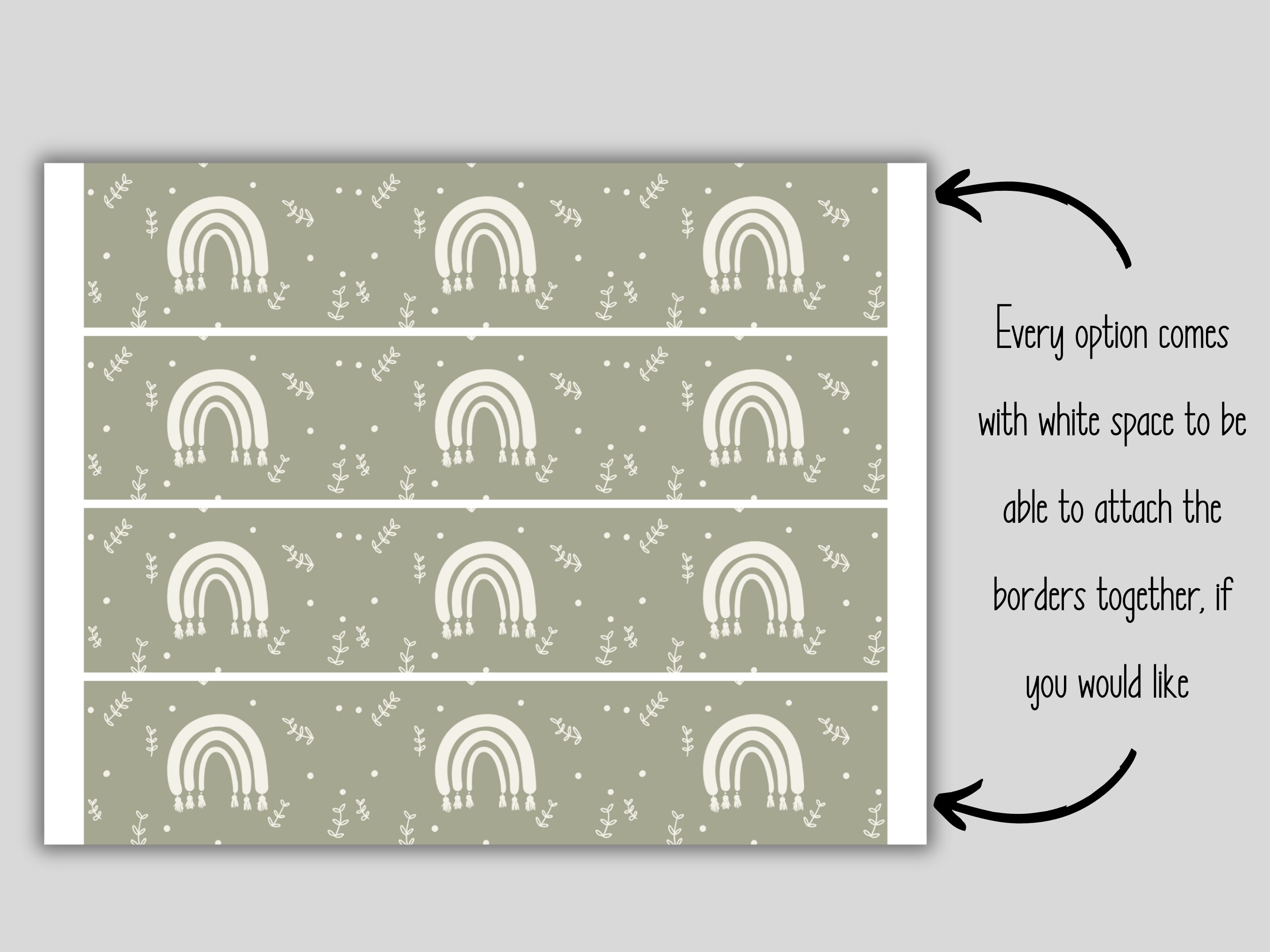 Classroom Bulletin Board Borders Bundle, Boho Modern Classroom Decor ...