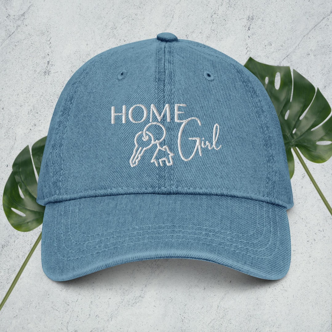 Home Girl Denim Baseball Cap | Real Estate Agent Gift - Etsy