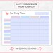 Weekly Family Planner Editable Family Calendar Family - Etsy
